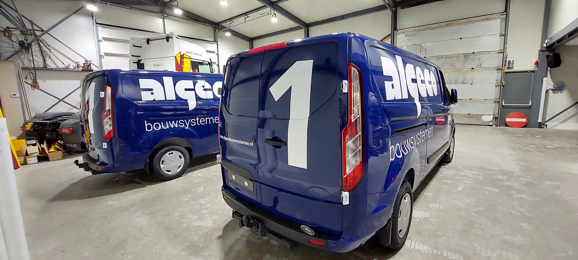 Algeco bedrijfswagen belettering | Trim-Line Zevenbergen